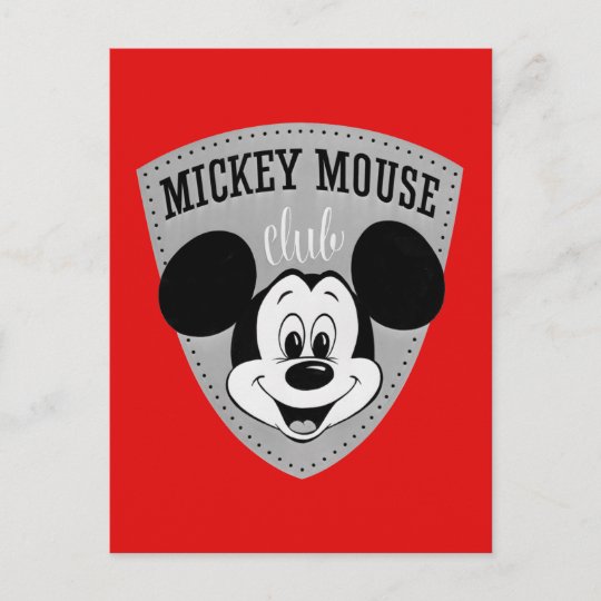 Vintage Mickey Mouse Club Postcard | Zazzle.com