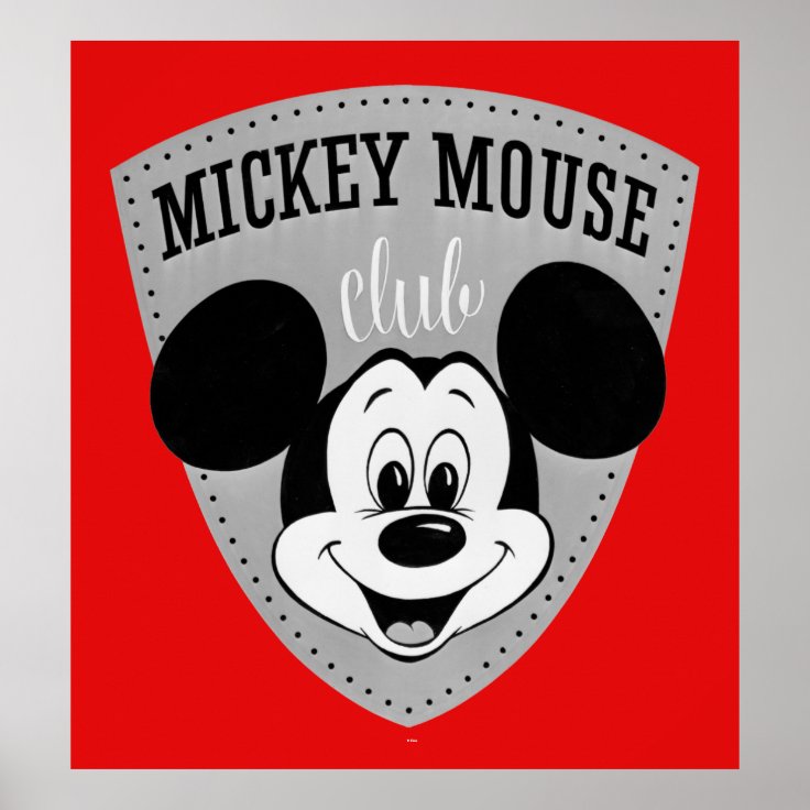 Vintage Mickey Mouse Club Poster | Zazzle
