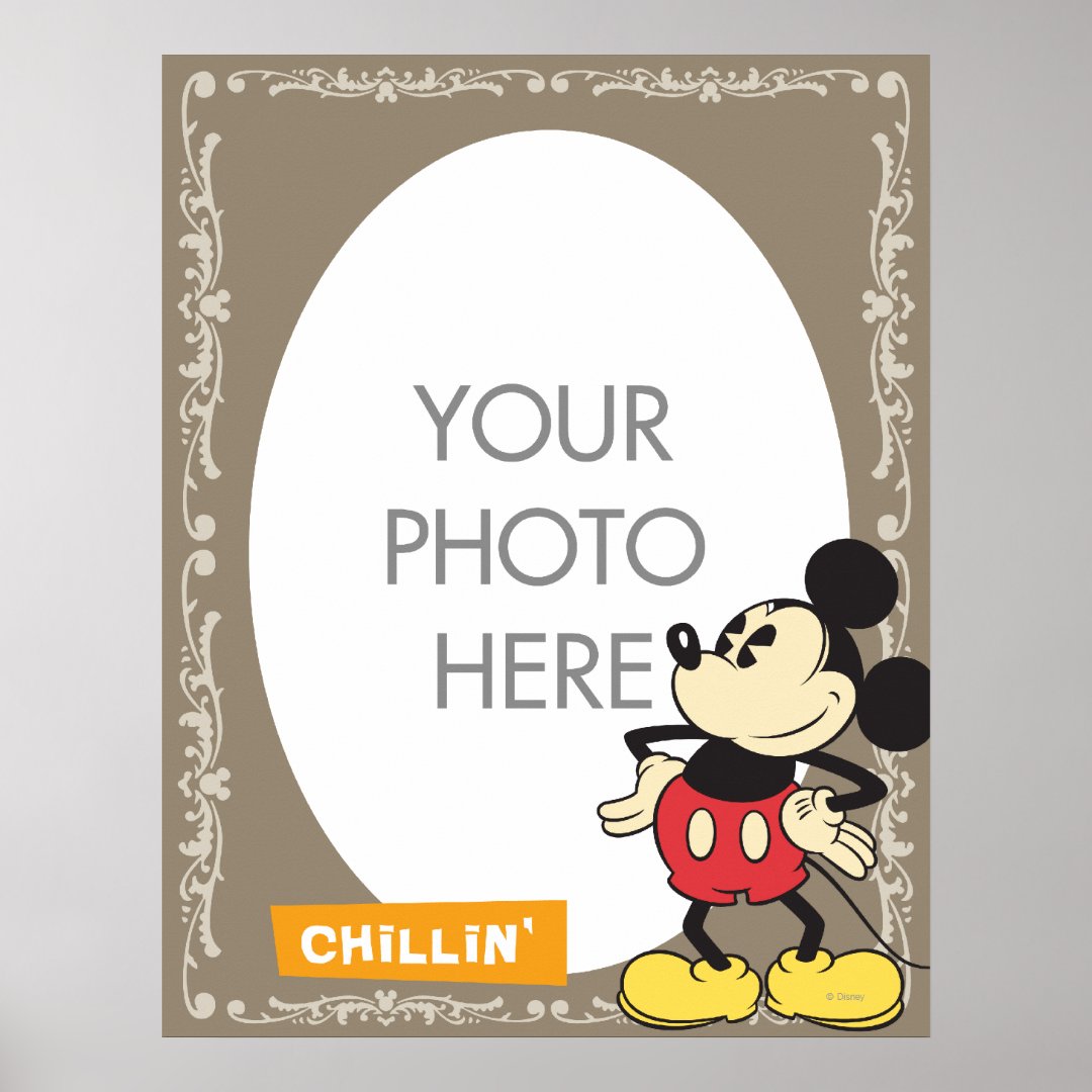 Vintage Mickey Mouse Customizable Poster | Zazzle