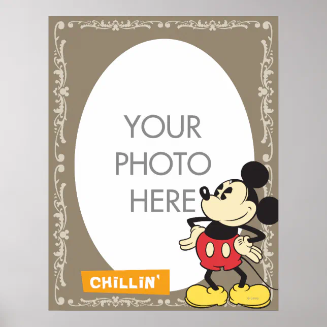 Vintage Mickey Mouse Customizable Poster | Zazzle