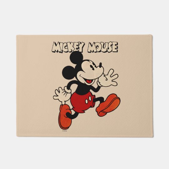 Vintage Mickey Mouse Doormat | Zazzle.com