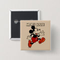 Vintage Mickey Mouse Pinback Button | Zazzle
