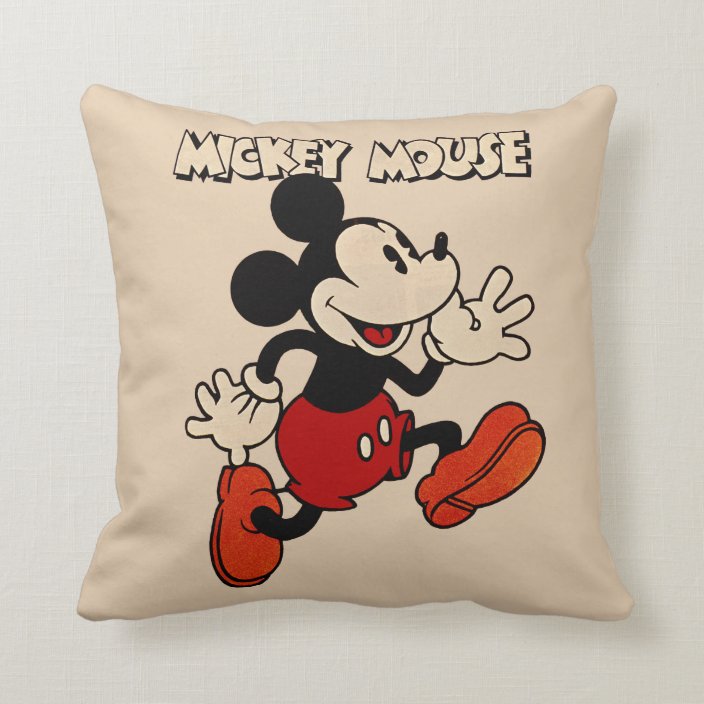 Vintage Mickey Mouse Throw Pillow | Zazzle.com