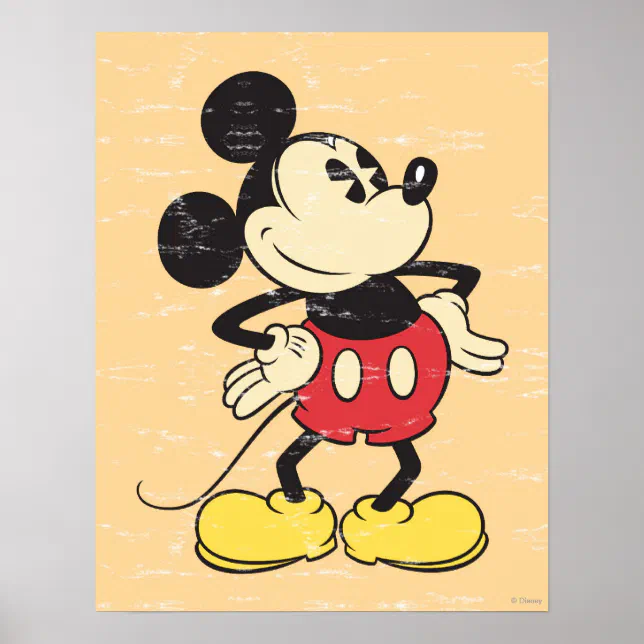 Vintage Mickey Poster | Zazzle