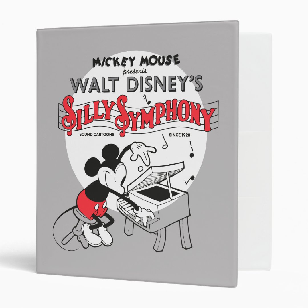 Vintage Mickey Silly Symphony Binder | Zazzle