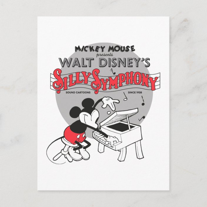 Vintage Mickey Silly Symphony Postcard | Zazzle.com