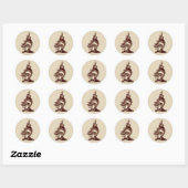 Vintage Microscope Classic Round Sticker | Zazzle