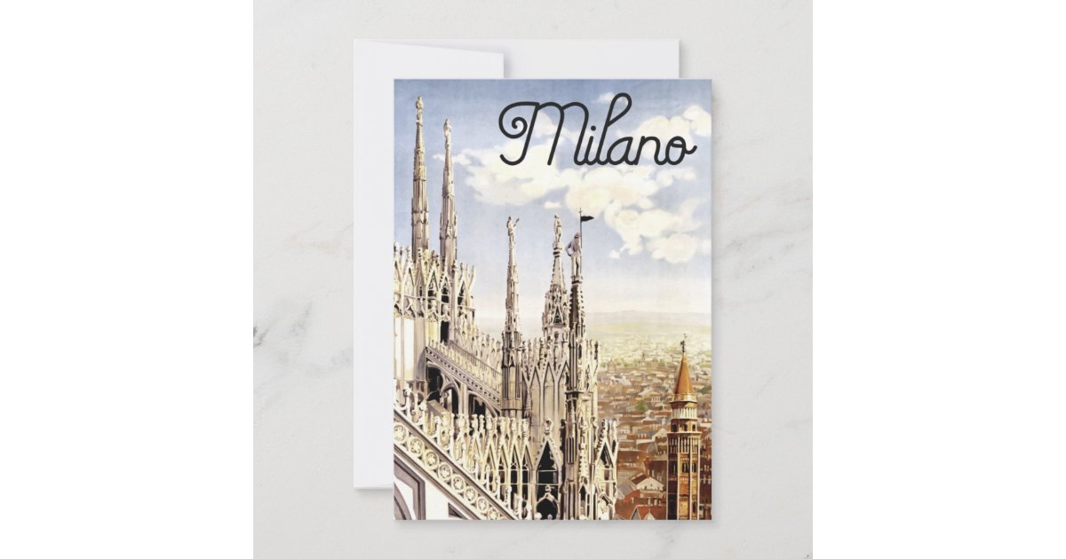Vintage Milan Greeting Card | Zazzle