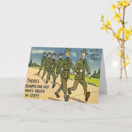 Vintage Military Basic Training Card | Zazzle