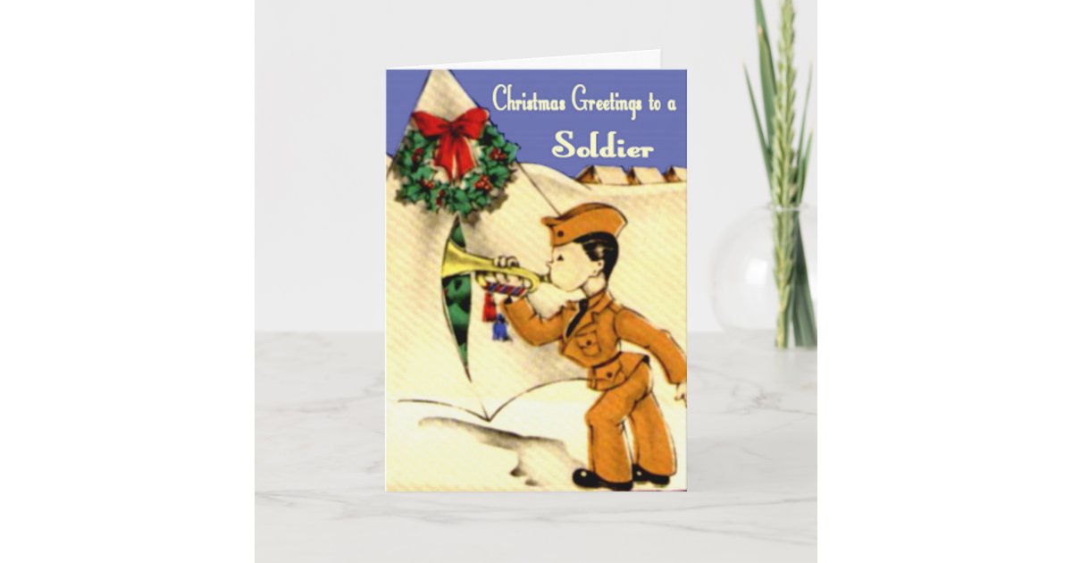 Vintage Military Christmas Card | Zazzle