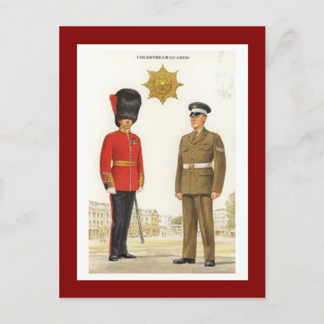 Vintage Military Uniforms, Coldstream Guards Postcard | Zazzle