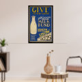 Vintage Milk Poster | Zazzle