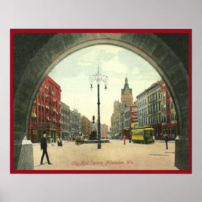 Vintage Milwaukee Wisconsin Poster | Zazzle