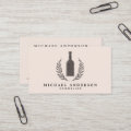 Vintage Minimalist Wine Bar Sommelier Bartender Business Card | Zazzle