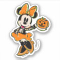 Vintage Minnie Mouse Skeleton Costume Sticker | Zazzle