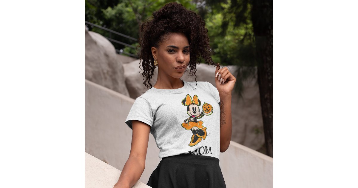 Vintage Minnie Mouse Skeleton Costume T-Shirt | Zazzle