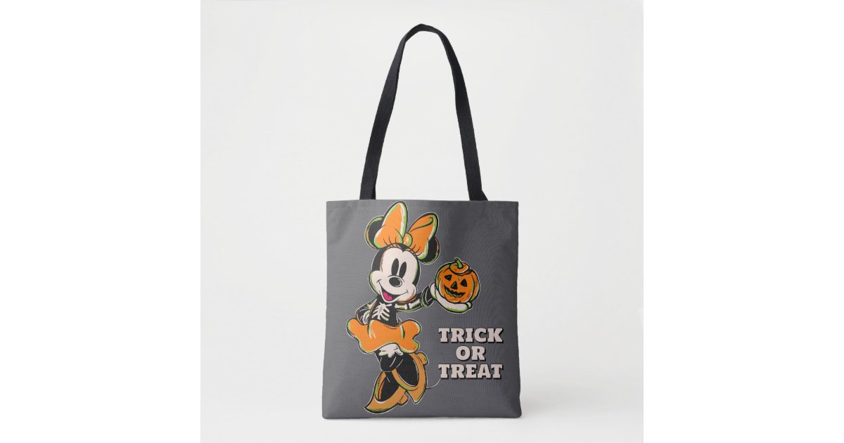 Vintage Minnie Mouse Skeleton Costume Tote Bag | Zazzle