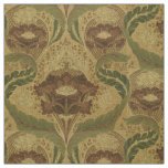 Craftsman or Mission Style Red Pears Pattern Fabric | Zazzle