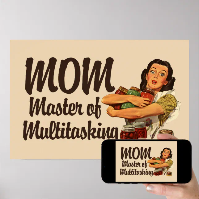 Vintage Mom Poster | Zazzle
