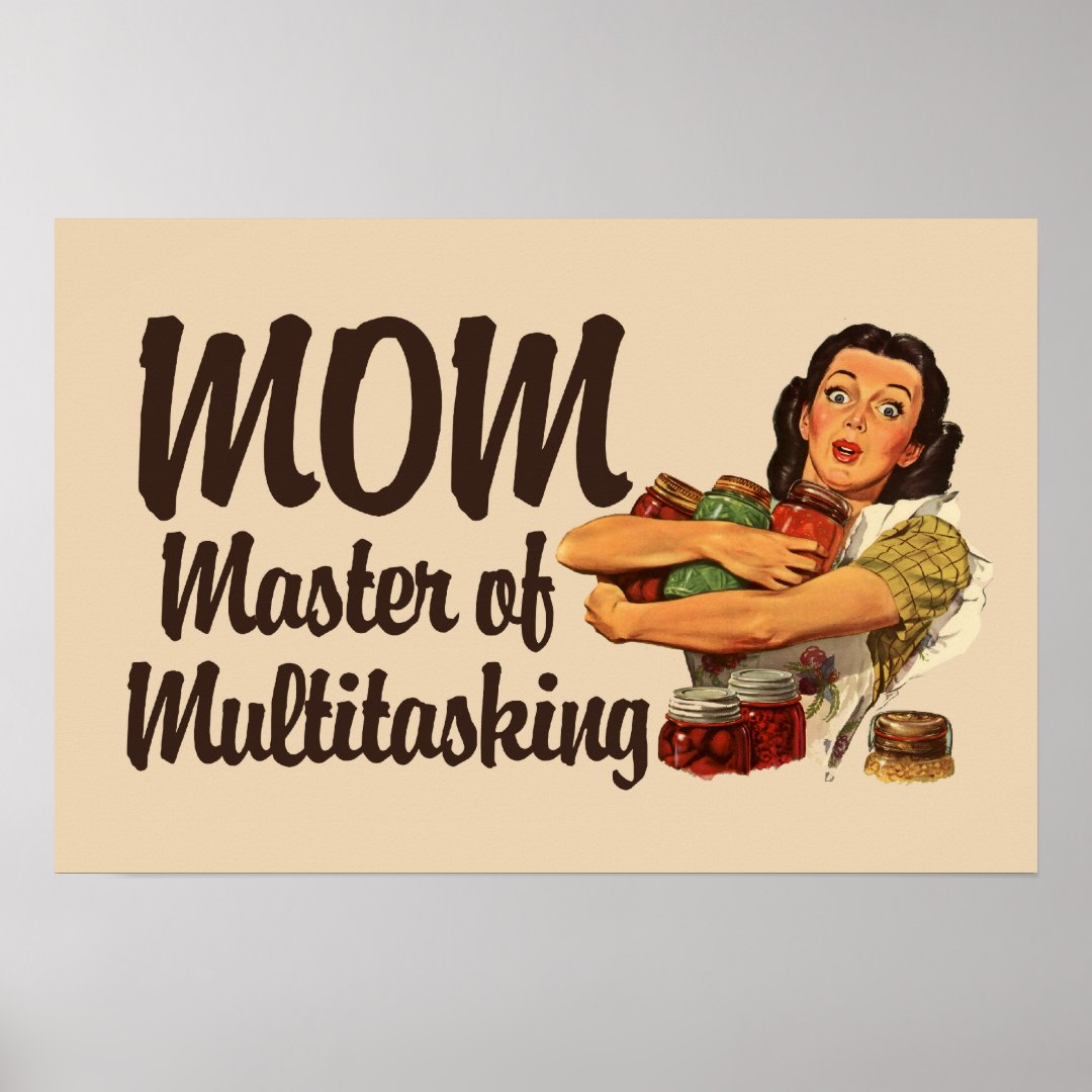 Vintage Mom Poster | Zazzle