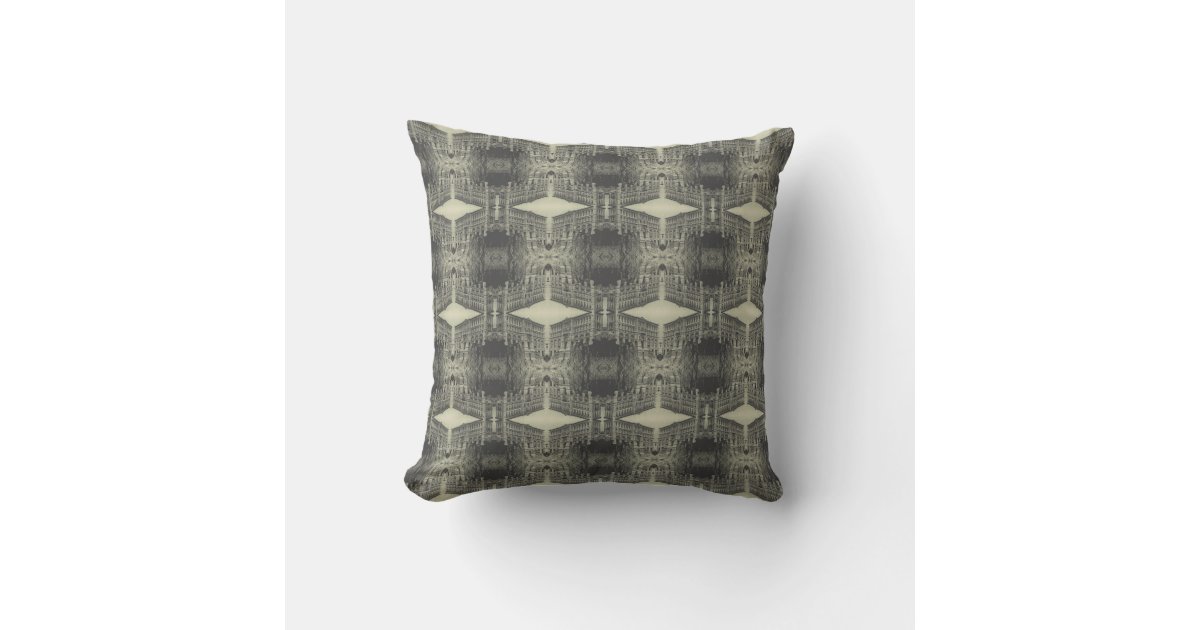Vintage Monaco Oceanographic Museum Throw Pillow | Zazzle
