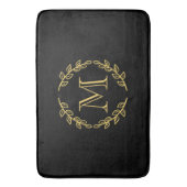 Vintage Monogram Bath Mat | Zazzle