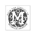 Vintage Monogram Flowers From the Library Of Rubber Stamp | Zazzle