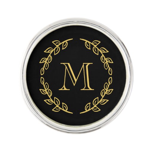 Vintage Monogram Lapel Pin | Zazzle
