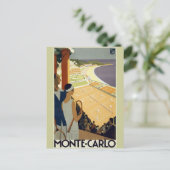 Vintage Monte Carlo Monaco Travel Postcard | Zazzle