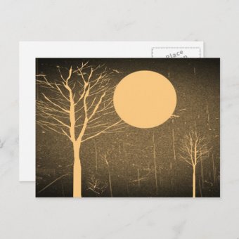 Vintage Moon night postcards | Zazzle