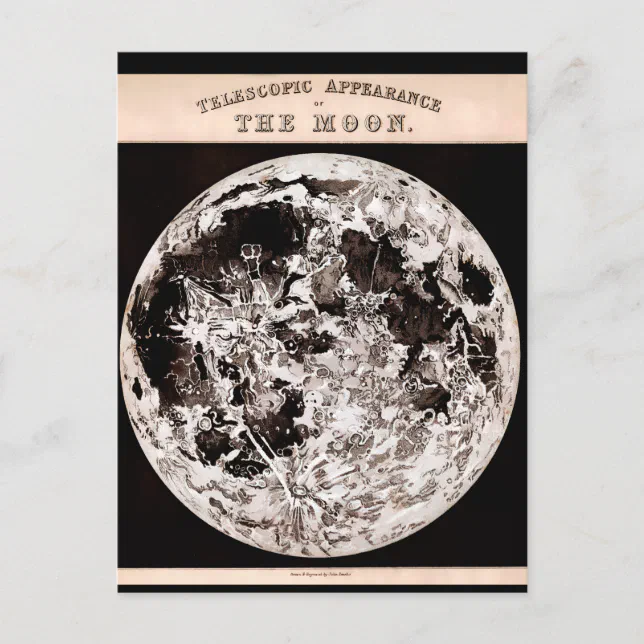Vintage Moon Postcard | Zazzle