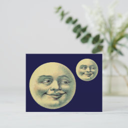 Vintage Moon Postcard | Zazzle