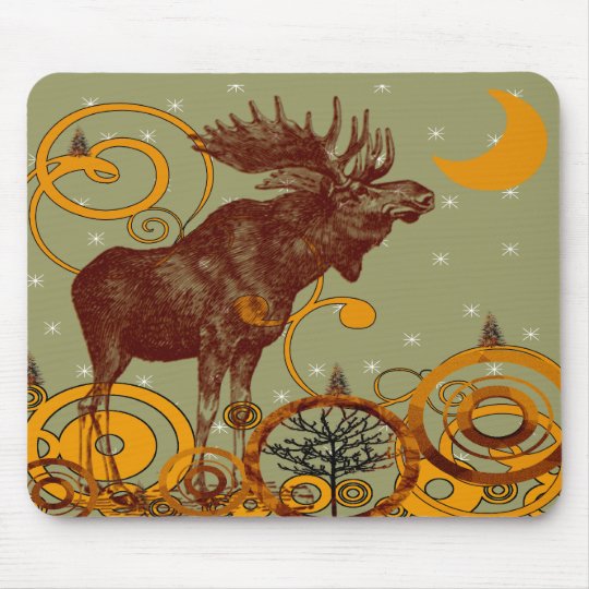 Vintage Moose Gifts Mouse Pad | Zazzle.com