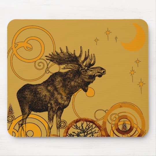Vintage Moose Gifts Mouse Pad | Zazzle.com