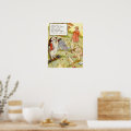 Vintage Mother Goose Nursery Rhyme ABC's Nursery Poster | Zazzle