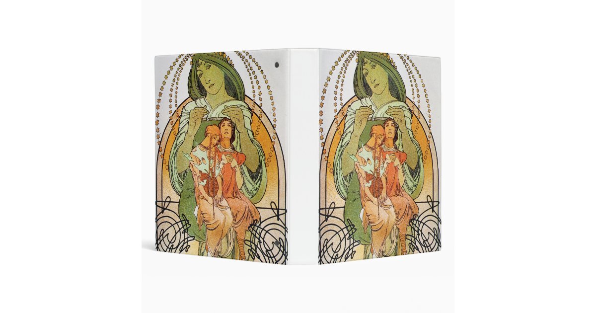 Vintage Mother Mary Binder | Zazzle