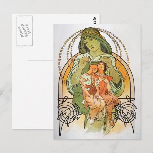 Vintage Mother Mary Postcard | Zazzle