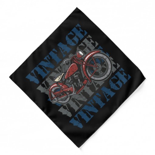 Vintage Motorcycle Biker Bandana | Zazzle