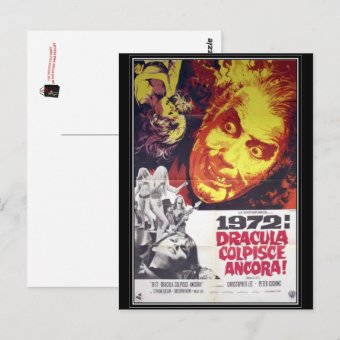 Vintage movie horror - postcard | Zazzle