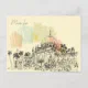 Vintage Mumbai, India Travel watercolor tourism Postcard | Zazzle