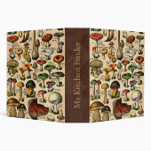 Vintage Mushrooms Custom Binder | Zazzle