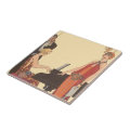 Vintage Music, Art Deco Pianist Musician Singer Ceramic Tile | Zazzle
