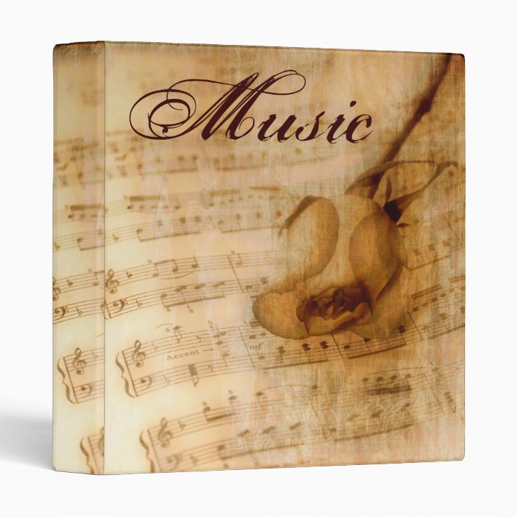 Vintage Music Binder | Zazzle