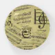 Vintage Music Note Pattern Musician Paperweight | Zazzle