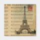 vintage music notes french paris eiffel tower magnet | Zazzle