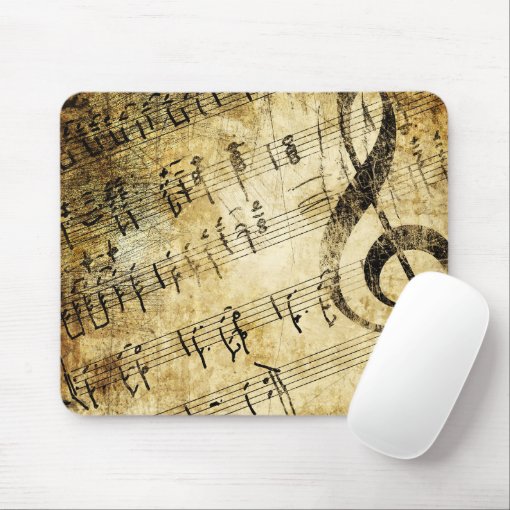 Vintage Music Partiture Mouse Pad | Zazzle