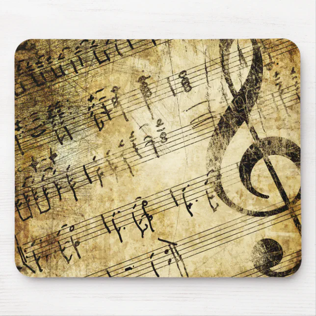 Vintage Music Partiture Mouse Pad | Zazzle