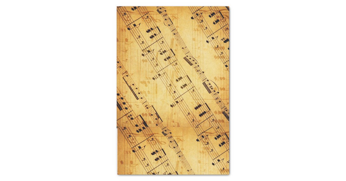 Vintage Music Sheet - Tissue Paper | Zazzle