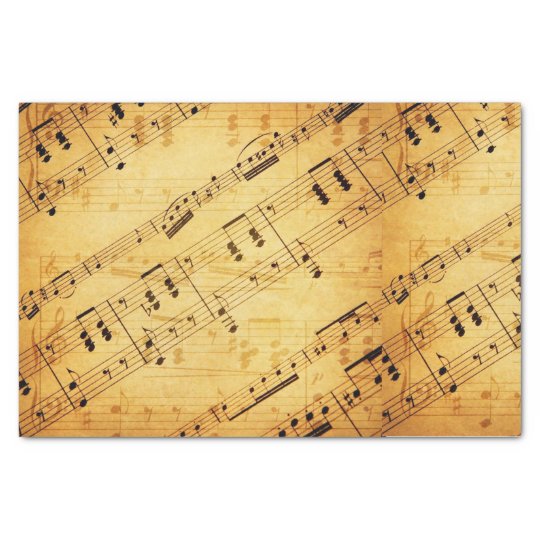 Vintage Music Sheet - Tissue Paper | Zazzle.com
