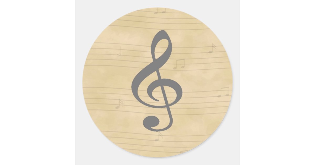 Vintage Music Sticker | Zazzle